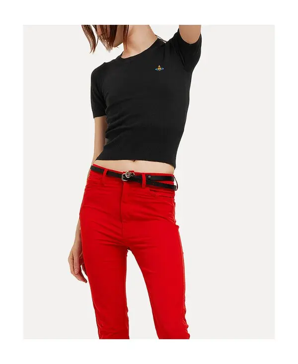 VIVIENNE WESTWOOD Bea Orb Embroidered Knitted Top