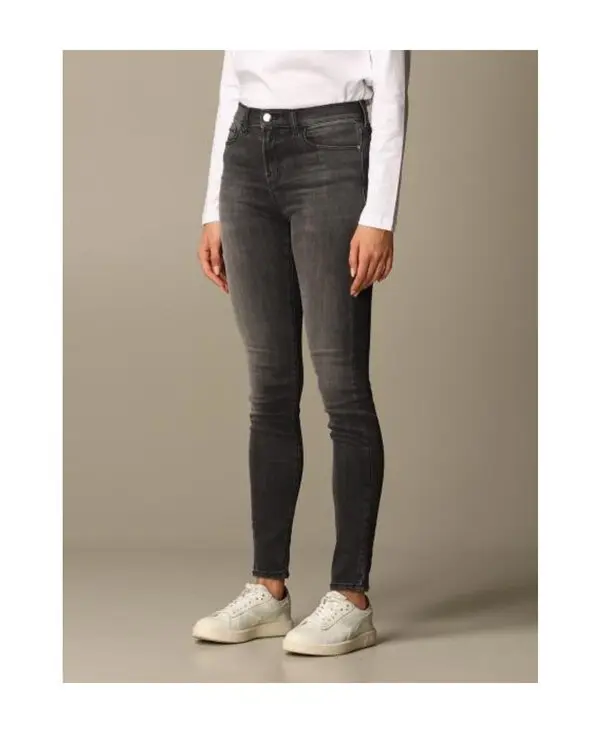Emporio Armani Slim Fit Jeans In Denim - Black