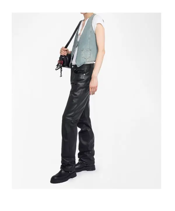 Zadig&Voltaire Sleeveless Embellished Denim Vest