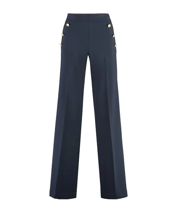 PT TORINO Tory Burch Taylor Wide Leg Pants - Black