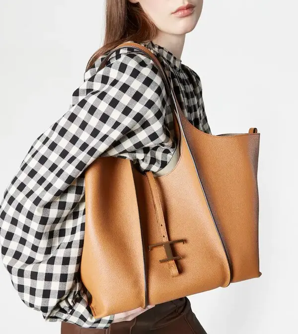 TOD'S Timeless Medium Tote Bag - Brown