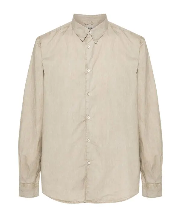 Aspesi Long-sleeve Cotton Shirt - Nude
