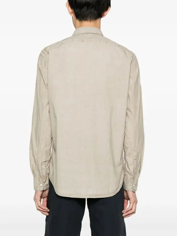 Aspesi Long-sleeve Cotton Shirt - Nude