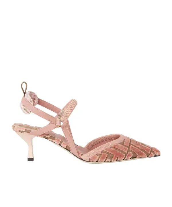 Fendi Colibrì Lite Slingback Pumps - Pink