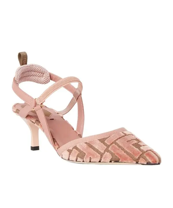 Fendi Colibrì Lite Slingback Pumps - Pink