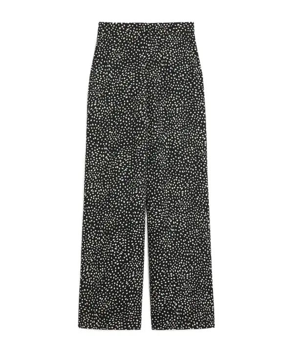 Max Mara Fresco Printed Wide-leg Trousers