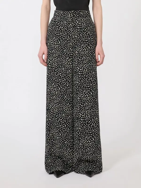 Max Mara Fresco Printed Wide-leg Trousers