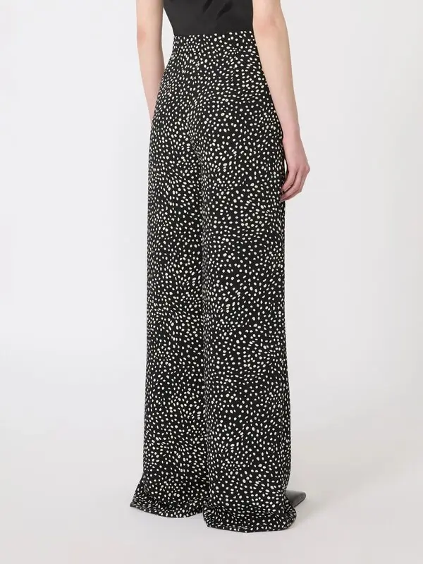 Max Mara Fresco Printed Wide-leg Trousers