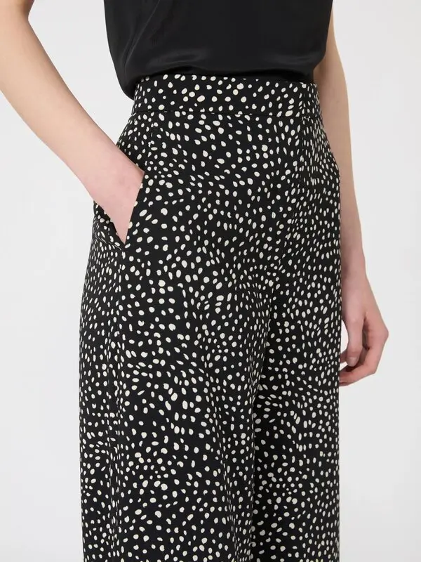 Max Mara Fresco Printed Wide-leg Trousers