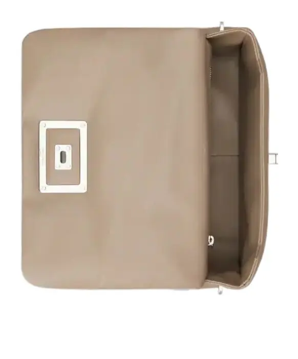 ROGER VIVIER Belle Vivier Choc Bag In Leather - Beige