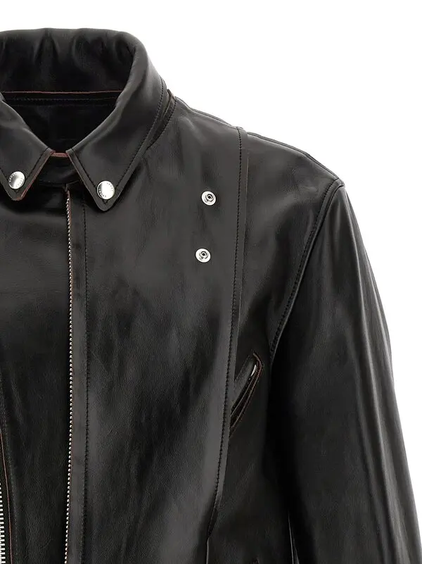 Sacai Leather Biker Jacket