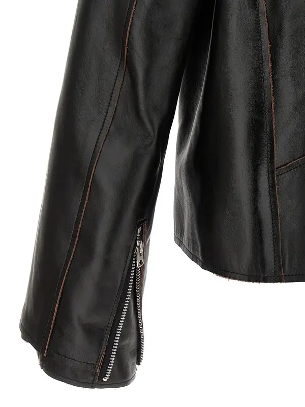 Sacai Leather Biker Jacket