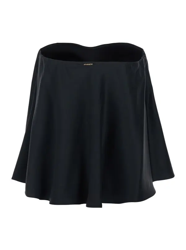 TWINSET Satin Off-the-shoulder Bustier Top