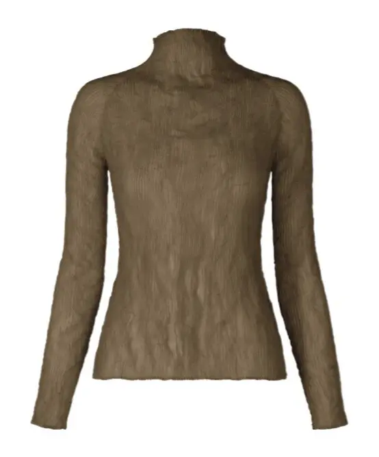 Issey Miyake Chiffon Twist 1 Shirt - Dark Brown
