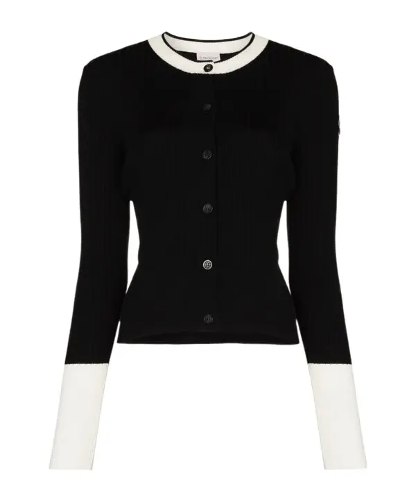 Moncler Ribbed Wool Cardigan
