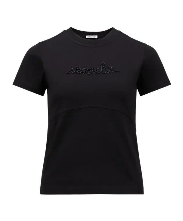 Moncler Logo Patch Crewneck T-shirt - Black