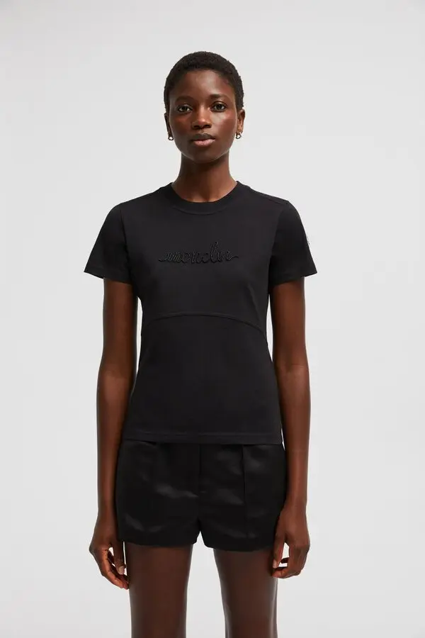 Moncler Logo Patch Crewneck T-shirt