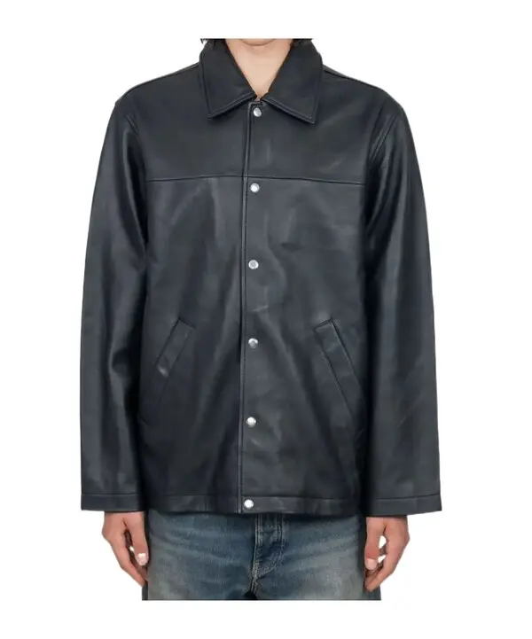 SUNFLOWER Leather Jacket - Black