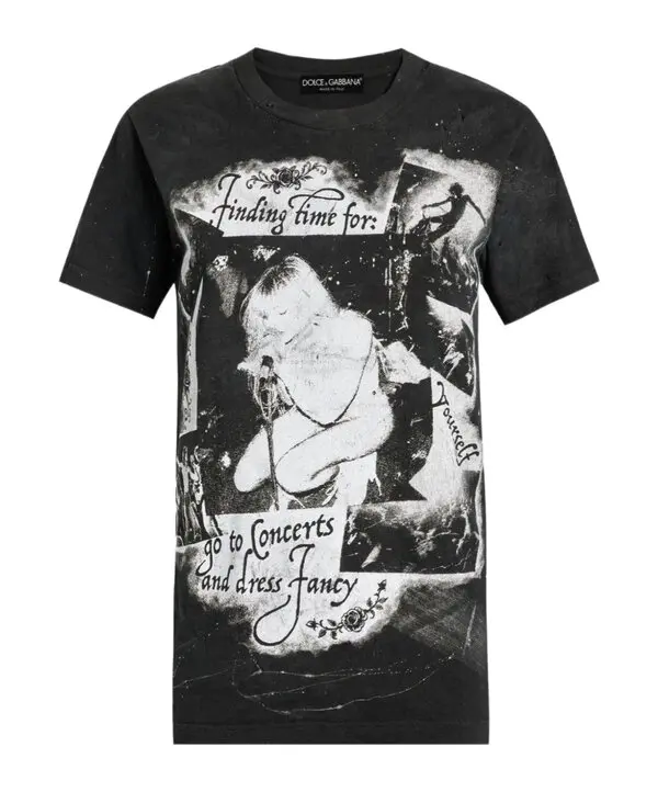 Dolce & Gabbana Graphic Print Crewneck T-shirt