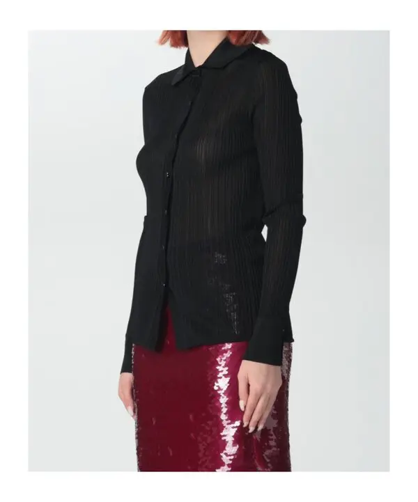 TOM FORD Fine Ribbed Polo Collar Shirt