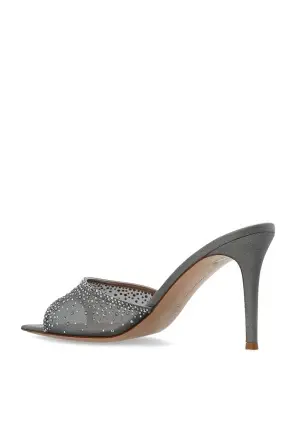 GIANVITO ROSSI Rania Heeled Sandals - Gray