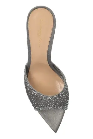 GIANVITO ROSSI Rania Heeled Sandals - Gray