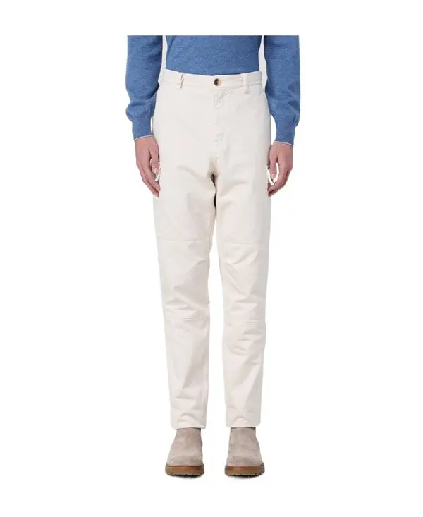 Brunello Cucinelli Cotton Trousers - White
