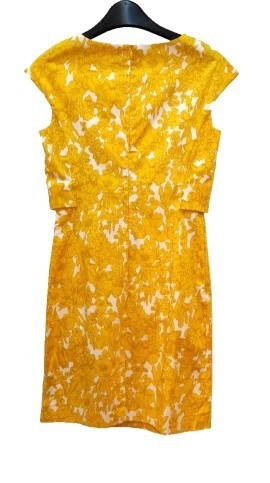 Max Mara Short Sleeve Crewneck Dress With Graphic Print