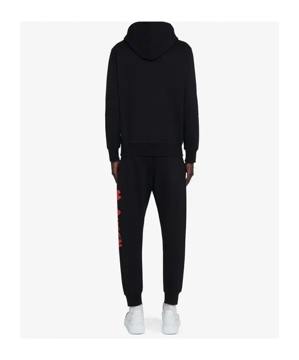 Alexander McQueen Logo Print Drawstring Hoodie