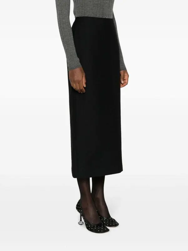 Valentino Garavani Crepe Couture Midi Skirt - Black