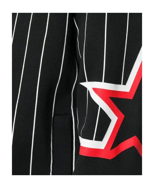 Givenchy Striped Pilot Jacket With Star Decal