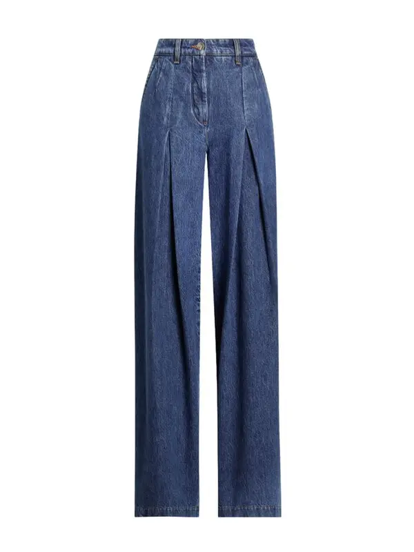 Dolce & Gabbana Inverted-pleat Jeans - Blue