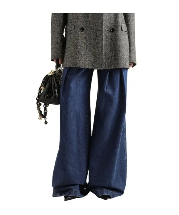 Dolce & Gabbana Inverted Pleat Wide-leg Jeans