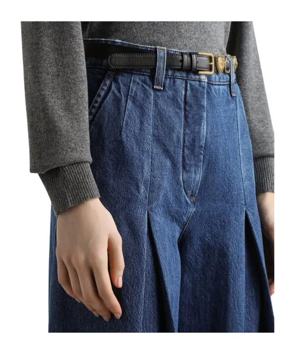 Dolce & Gabbana Inverted Pleat Wide-leg Jeans