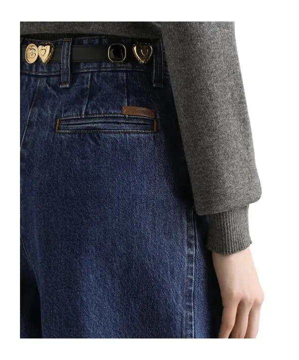 Dolce & Gabbana Inverted Pleat Wide-leg Jeans