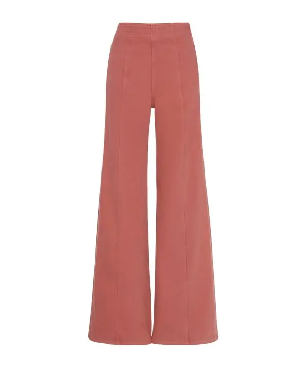Ulla Johnson Pink High Rise Wide Leg Flare Jean - Rosy