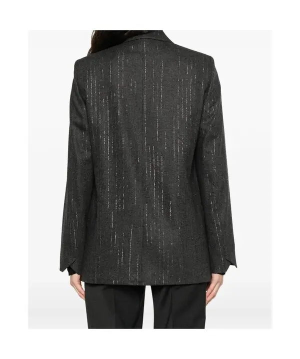 Zadig&Voltaire Double-breasted Striped Suit Jacket