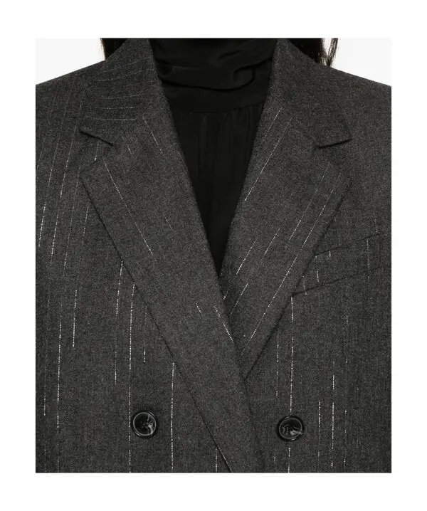 Zadig&Voltaire Double-breasted Striped Suit Jacket