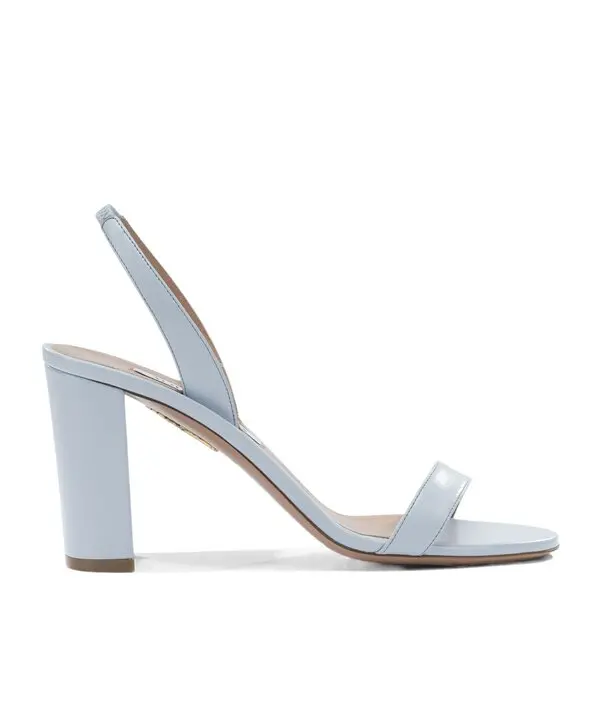 AQUAZZURA Round Toe High Heeled Sandals