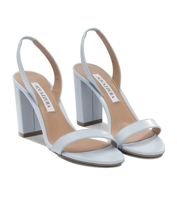 AQUAZZURA Round Toe High Heeled Sandals