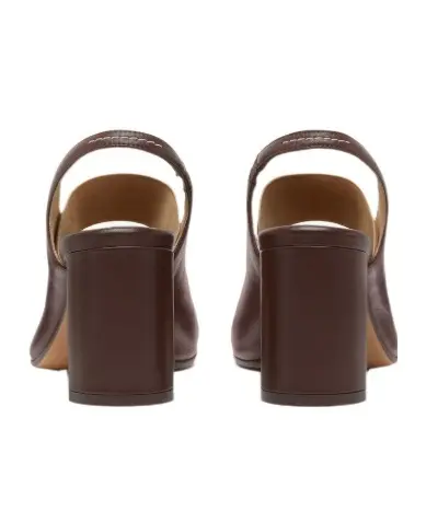 MAISON MARGIELA Cylindrical Heel Tabi Open-toe Sandals - Brown