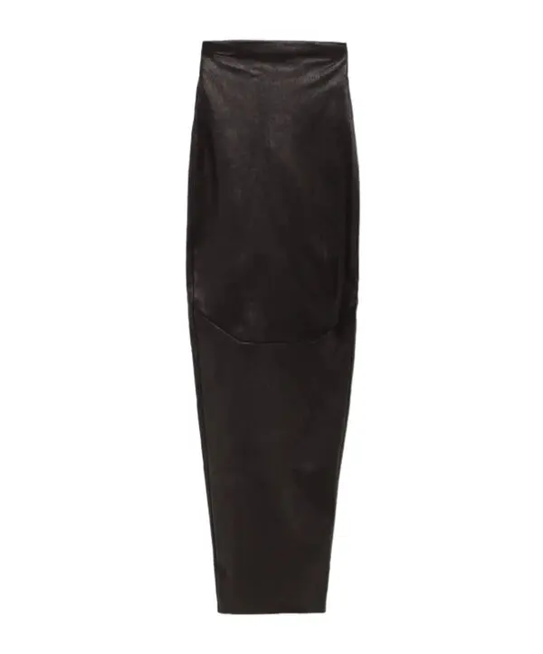 Rick Owens Zip-up Maxi Skirt - Black