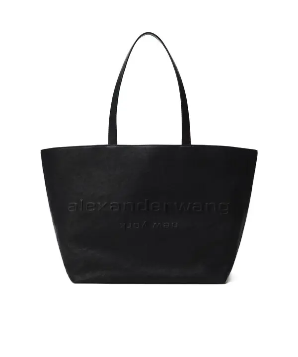 Alexander Wang Large Tote Bag With Tonal Logo - Black