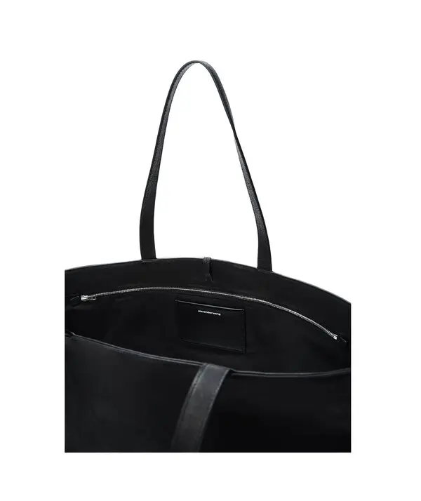 Alexander Wang Large Tote Bag With Tonal Logo - Black