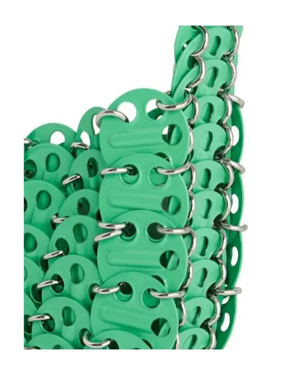 Rabanne Moon 1969 Disc Shoulder Bag - Green