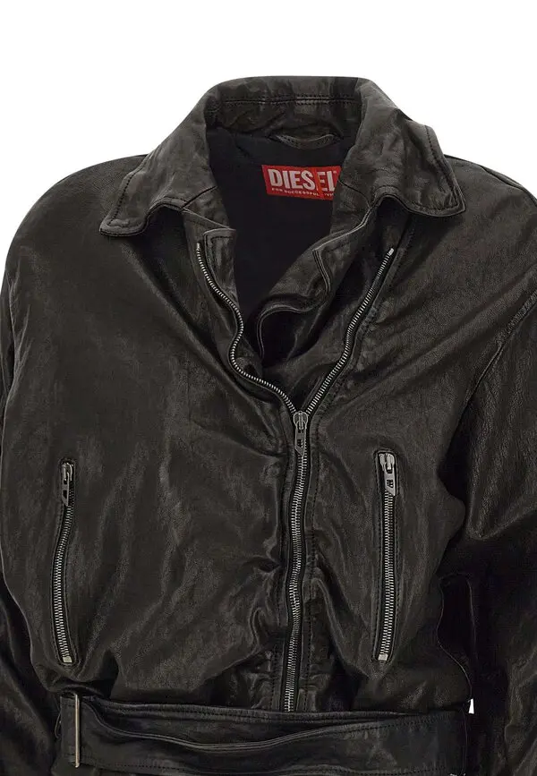 DIESEL® Zip-up Belted Jacket