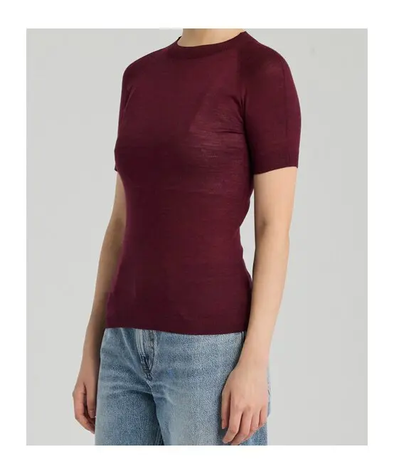 Alaïa Round Neck Short Sleeve T-shirt