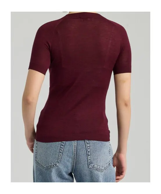 Alaïa Round Neck Short Sleeve T-shirt