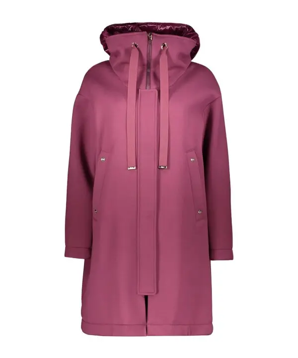 Herno Hooded Zip-up Coat - Pink
