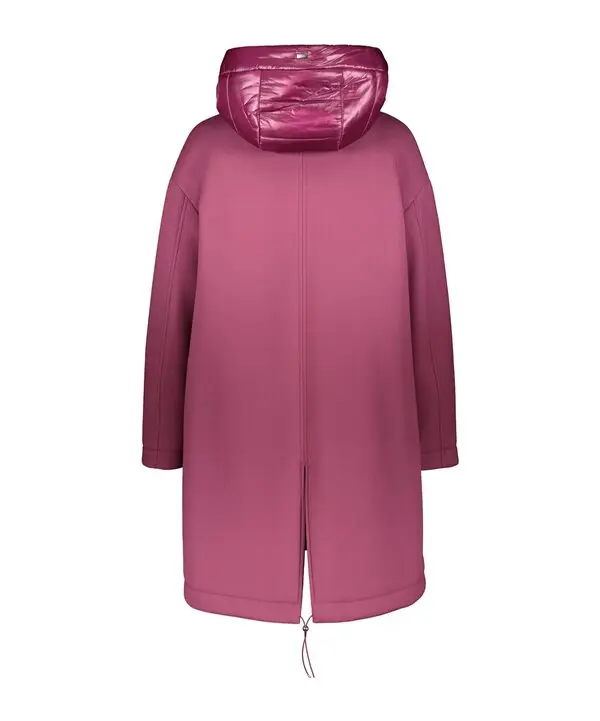 Herno Hooded Zip-up Coat - Pink